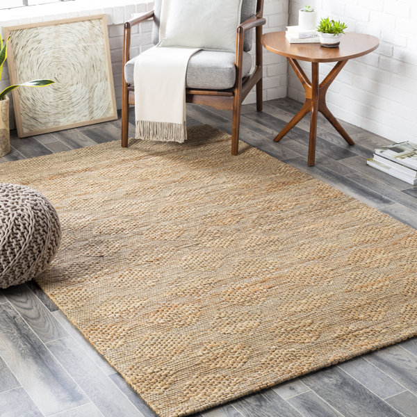Foundry Select Tapis géométrique en jute tissé à plat à la main Herrin et Commentaires - Wayfair ...